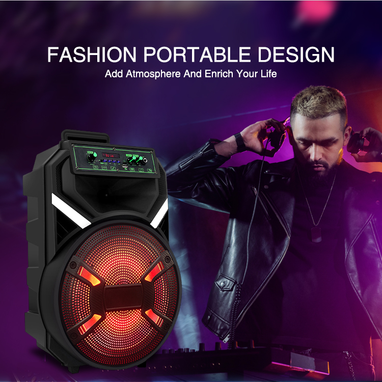 12 Inch Speaker Model QJ-1212 Colorful Light 12 Inch Speaker Deep ...